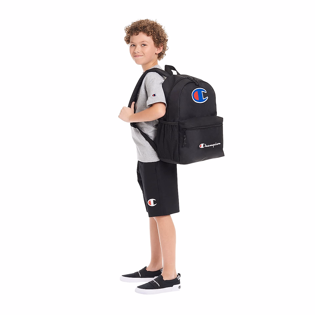 Champion unisex child Youth Backpacks, Black Traditional, One Size US