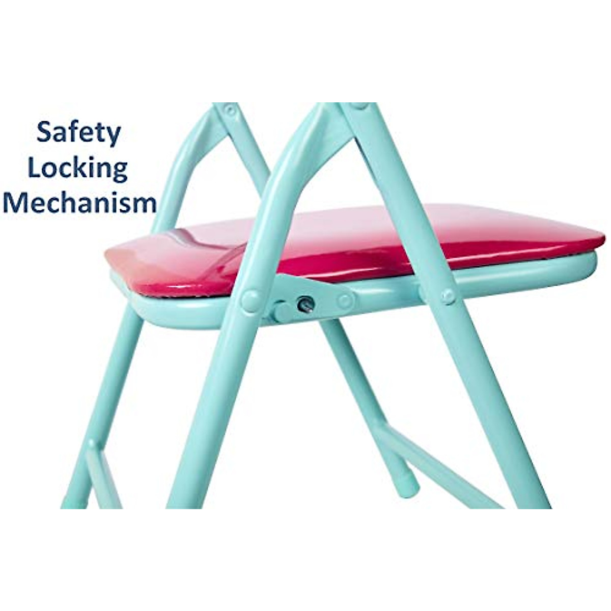 Jakks Pacific Minnie Jr Activity Table Set with One Chairs ,Teal and Red