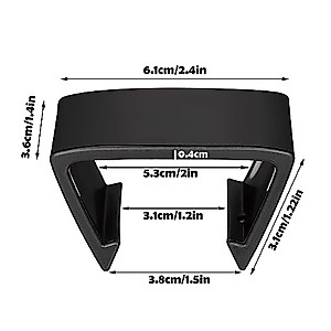 Blulu 50 Pieces Patio Furniture Clips Outdoor Furniture Sofa Clips 2.4 D x 1.4 W x 1.22 H Rattan Clamps Wicker Chair Fasteners, Connect The Sectional or Module Couch