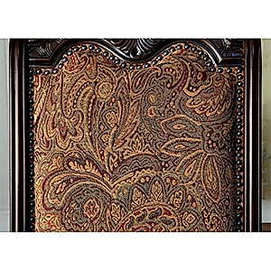 Furniture of America Ferrara Elegant Dining Chair, Brown Cherry, Set of 2 (IDF-3319F-SC)