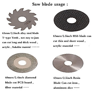 Bachin Mini Hobby Table Saw Handmade Woodworking Bench Saw 1/2" Adjustable Cut Depth, Seven Speed Adjustable Power Supply, Small Hobby Table Saw for Miniature Wood Craft Cutting