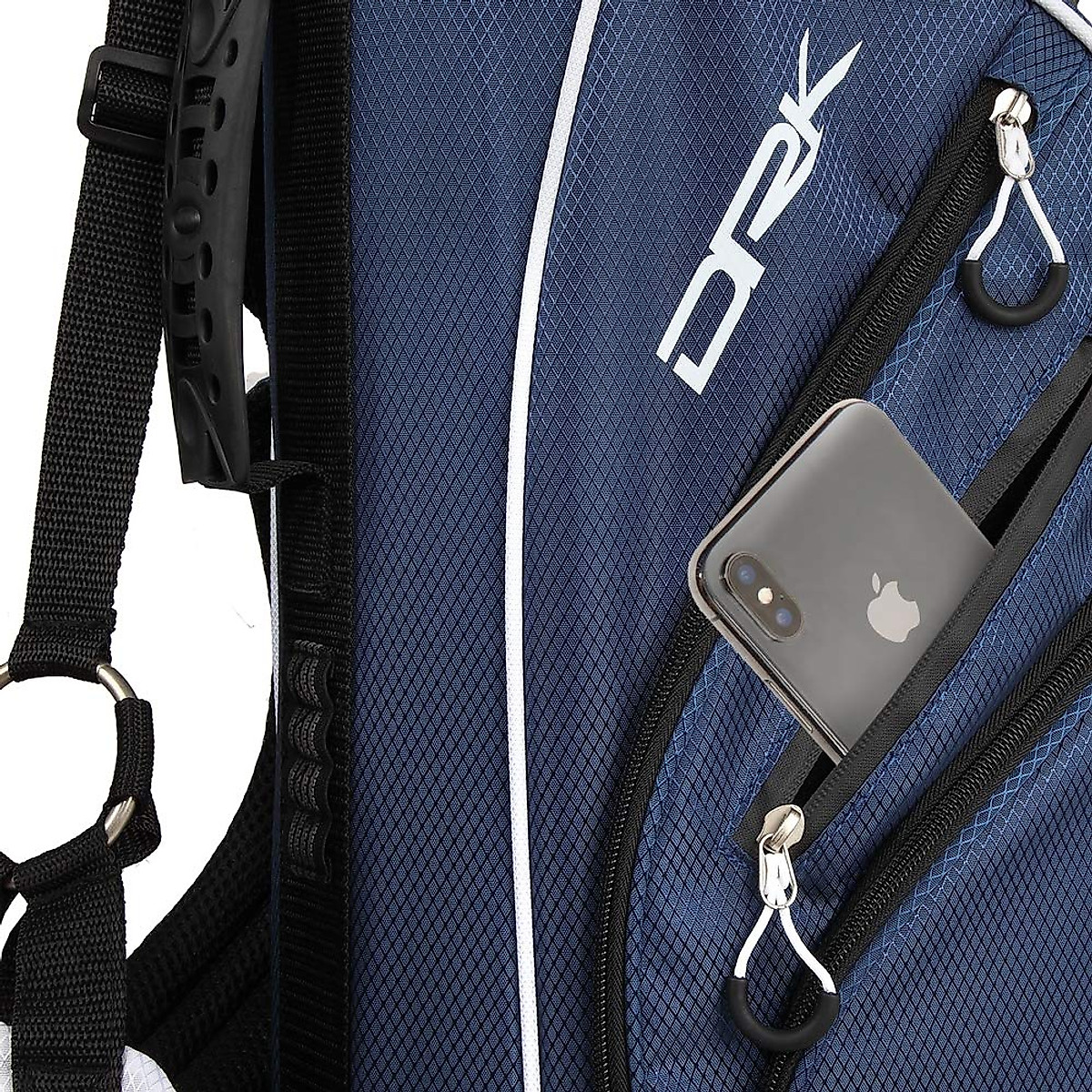 Prosimmon Golf DRK 7" Lightweight Golf Stand Bag with Dual Straps Blue/White