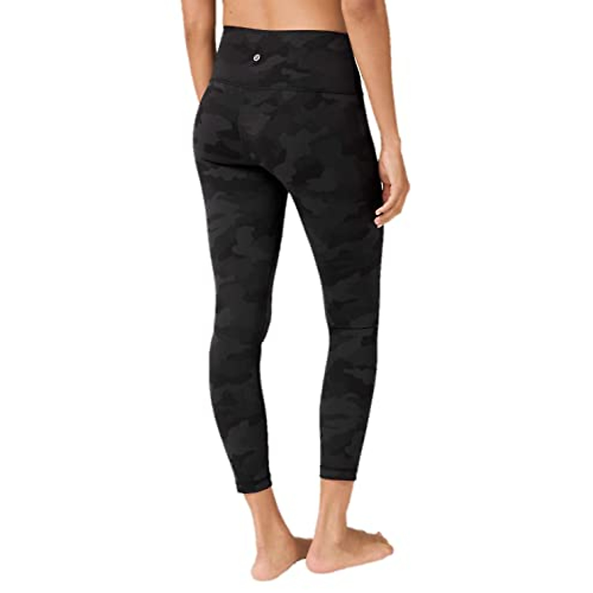Lululemon Women’s Wunder Under Stretchy Fitness Pants - High Rise Leggings, Sweat-Wicking Fabric, Firming Support, 25 Inch Inseam, Incognito Camo Multi Grey, Size 12