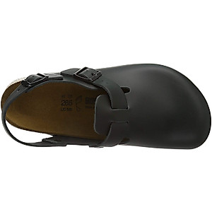 Birkenstock Men's Tokyo Black Leather Clogs 38 Normal