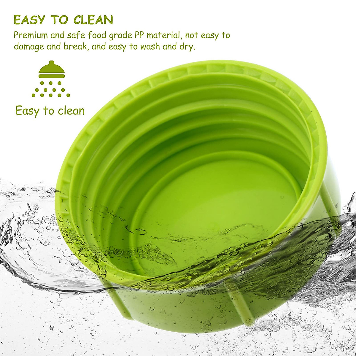 Kisangel 10Pcs Bottle Cap Travel Replacement Caps Leak Proof Lids for Glass Milk Bottle Breastmilk Bottles