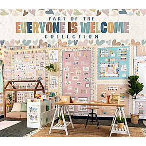 Teacher Created Resources Everyone is Welcome Painted Dots Straight Rolled Border Trim (TCR8912)