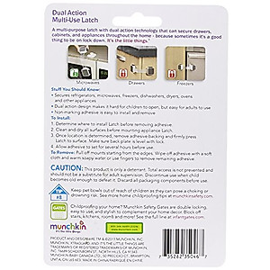 Munchkin Xtraguard Dual Action Multi Use Latches, 2 Count (Pack of 2)