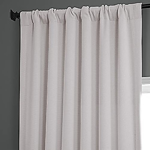 HPD Half Price Drapes BOCH-LN185-P Faux Linen Room Darkening Curtains for Bedroom (1 Panel), 50 X 120, Birch