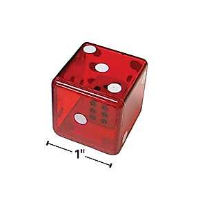 Teacher Created Resources® Dice Within Dice, Pack of 9,Red, Green, Blue, White, 1"