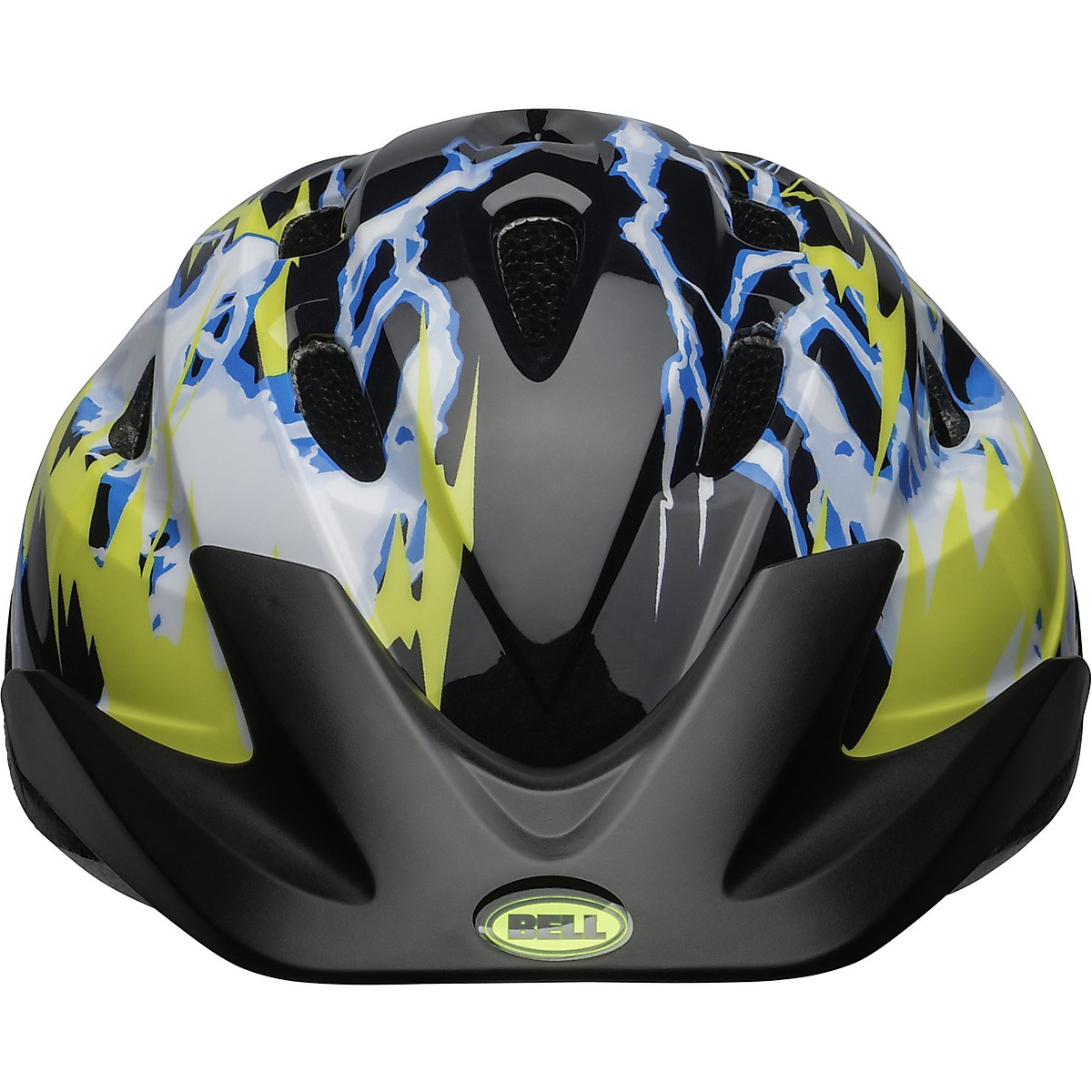 Bell 7084243 Child Rally Bike Helmet - Lightning Black & Yellow