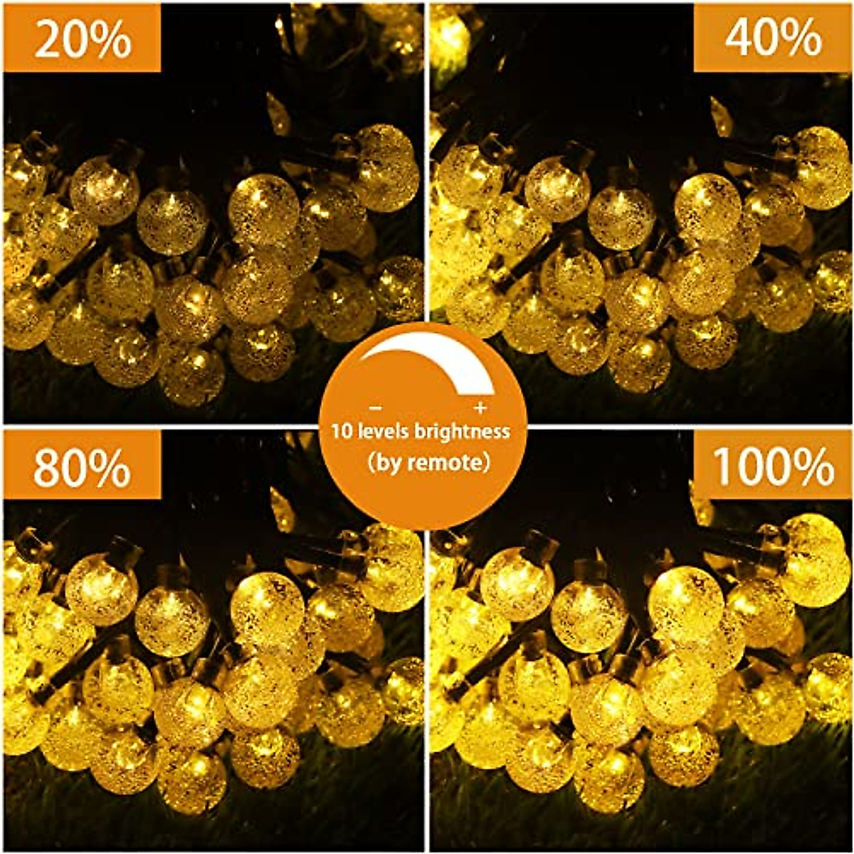 Goupfafa Battery Operated Globe String Lights, Outdoor String Lights 50.85FT 100 LED 8 Modes with Remote Timer Waterproof, Dimmable Christmas Lights Indoor Decor for Home Party Patio Garden Wedding