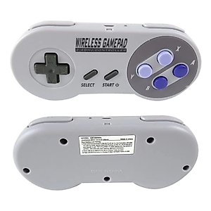 Gxcdizx 2 Packs Wireless Controller for SNES Classic Edition（Mini）/NES Classic Edition, Gamepad with USB Wireless Receiver for Switch, Windows,iOS,Liunx,Android Device