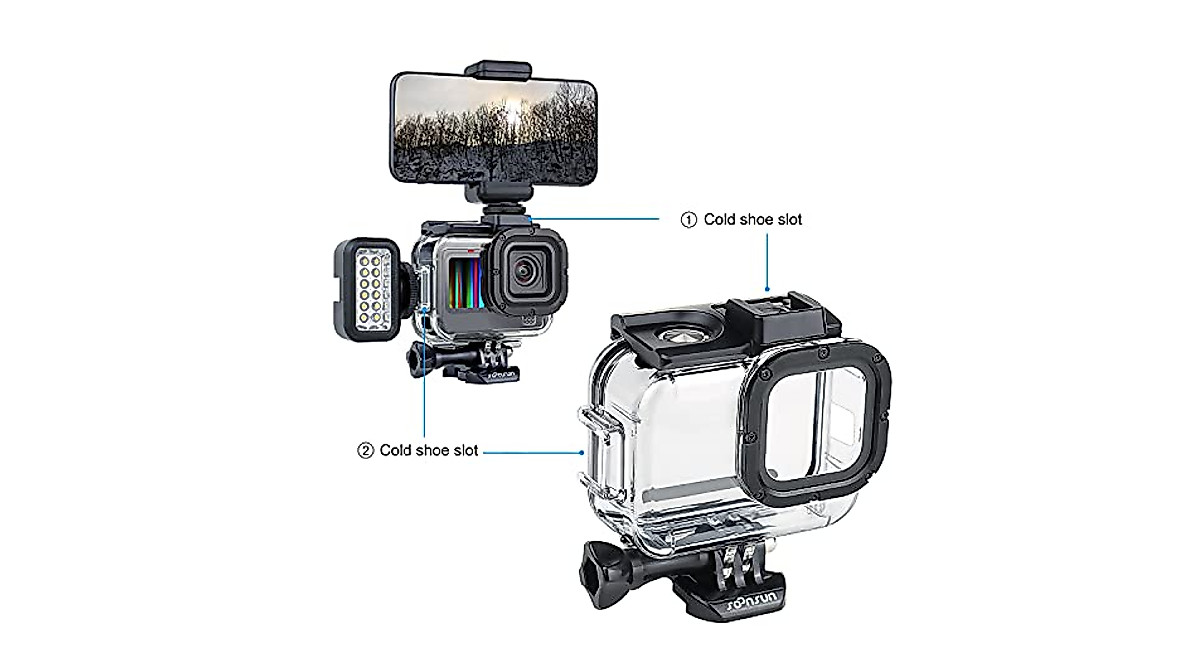 SOONSUN Skeleton Housing Case for GoPro Hero 11, 10, 9