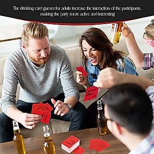 Poen Honesty or Drink Card Game for Adults Drinking Games, 100 Pcs Game Cards Questions Challenges Fun Party Game to Reveal Your Secrets with Drinking Themes, Ideal for Game Night, Couples, and More