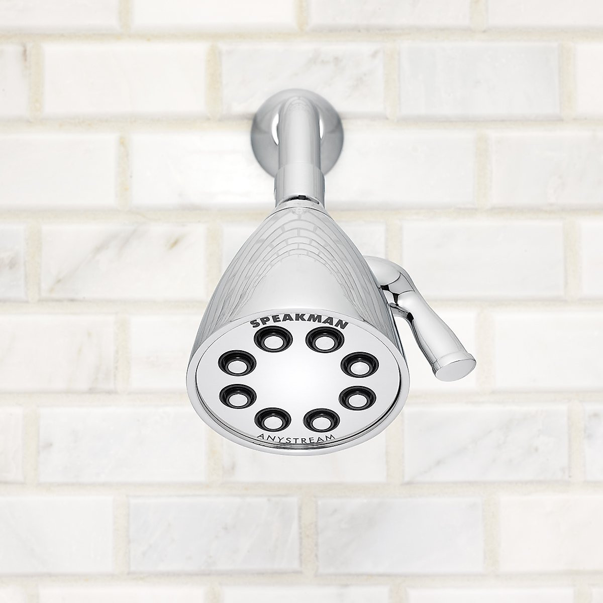 Speakman, Polished Chrome S-2251-E2 Signature Brass Ion Anystream Multi-Function Shower Head, 2.0 GPM, 3 Settings