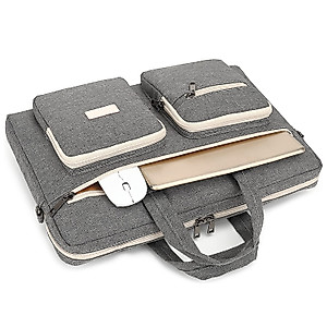 Ezrelia15-15.6 inch Laptop Shoulder Bag, for MacBook Pro 16, Hp Lenovo Dell 14 inch Waterproof Messenger Bag Case Sleeve