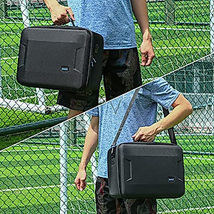 ZENACCE Hard-Shell Travel Case Compatible with PS5, Protective Carrying Case Holds Playstation 5 Console, Wireless DualSense Controllers, Original Base, Cables and Other Accessories