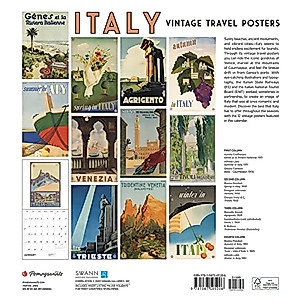 Italy: Vintage Travel Posters 2023 Wall Calendar