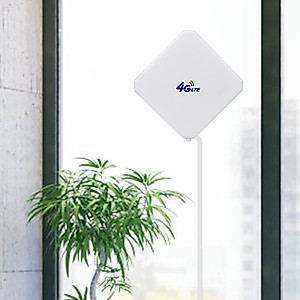 SMA 4G LTE Antenna, High Gain 35dBi Network Antenna Dual Mimo 3G/4G/5G Antenna with 2M Cable for WiFi Router Mobile Hotspot PC Gateway Network Card USB Security IP Camera-SMA Male