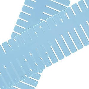 JOIKIT 60 PCS Blue Plastic DIY Grid Drawer Dividers, Plastic Desk Drawer Separators, Adjustable Drawer Divider Organizer, Household Storage Makeup Socks Underwear Organizer