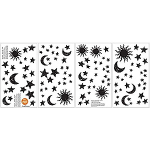 Wall Pops DWPK3757 See The Stars Art Kit Wall Decal, Blacks