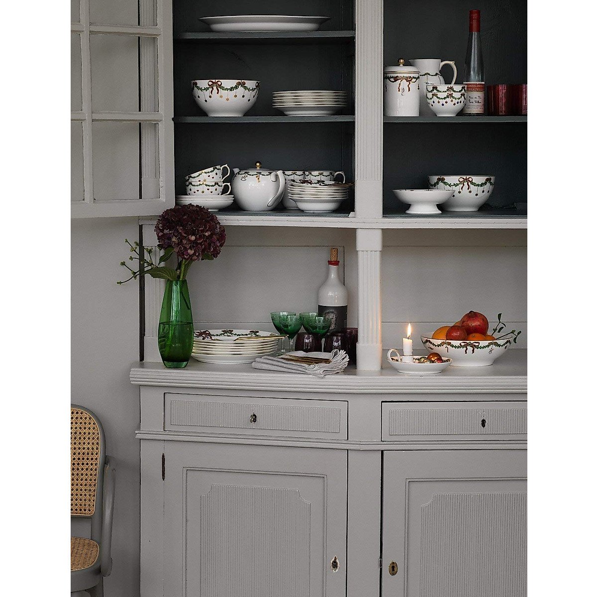 Star Fluted Christmas Chocolate Bowls, Set of 2