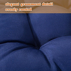 SEAHOME Waterproof Indoor/Outdoor Garden Bench Seat Cushions,Tufted Loveseat Cushion for Patio Furniture,Swing, Wicker, Garden Bench, Indoor, Shoe Storage, Window (51.1 X 19.6 Inch, Light Grey)