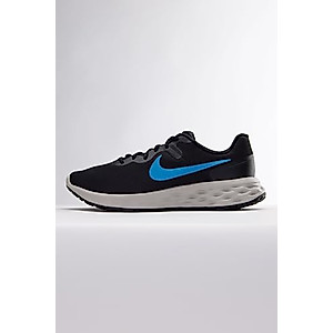 Nike Men's Low-Top Sneakers, Black Laser Blue Cobblestone, 11.5