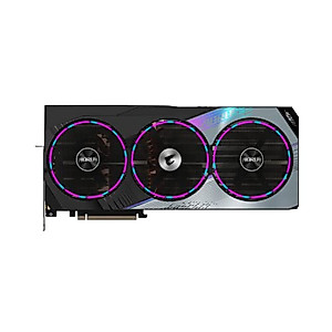 Gigabyte GeForce RTX 4090 AORUS Master 24GB Graphics Card - 24GB GDDR6X, 384bits, LCD Edge View, RGB Fusion, Core 2550Mhz, Metal Back Plate, DP 1.4, HDMI 2.1a, NVIDIA DLSS 3, GV-N4090AORUS M-24GD