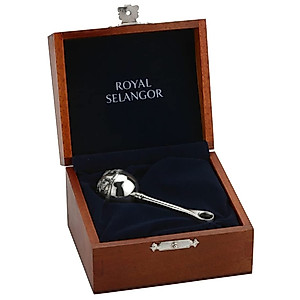 Royal Selangor Hand Finished Teddy Bears' Picnic Collection Pewter Baby Rattle in Wooden Gift Box