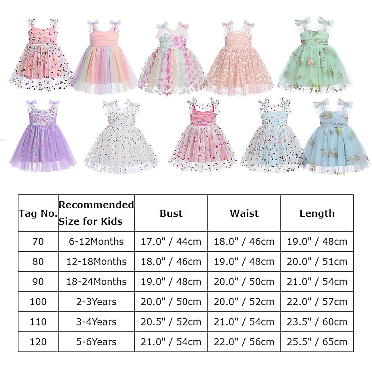 1st Birthday Dress for Baby Girl Toddler Kids First One Year Old Party Princess Dress 2nd 3rd Smash Cake Photo Shooting Spaghetti Straps Bowknot Polka Dots Layered Tulle Tutu Dress Peach 6-12M