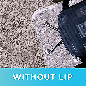 Evolve 33" x 44" Clear Office Chair Mat with Rounded Corners for Medium Pile Carpets, Made in The USA, C5B5003J