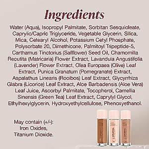 Mineral Fusion Full Coverage Foundation, Liquid Foundation - Warm 1- Light to Medium Complexion w/Golden Undertones, Lightweight Matte Finish, Up to 12 Hr Hydration, Hypoallergenic & Vegan, 1 fl. oz