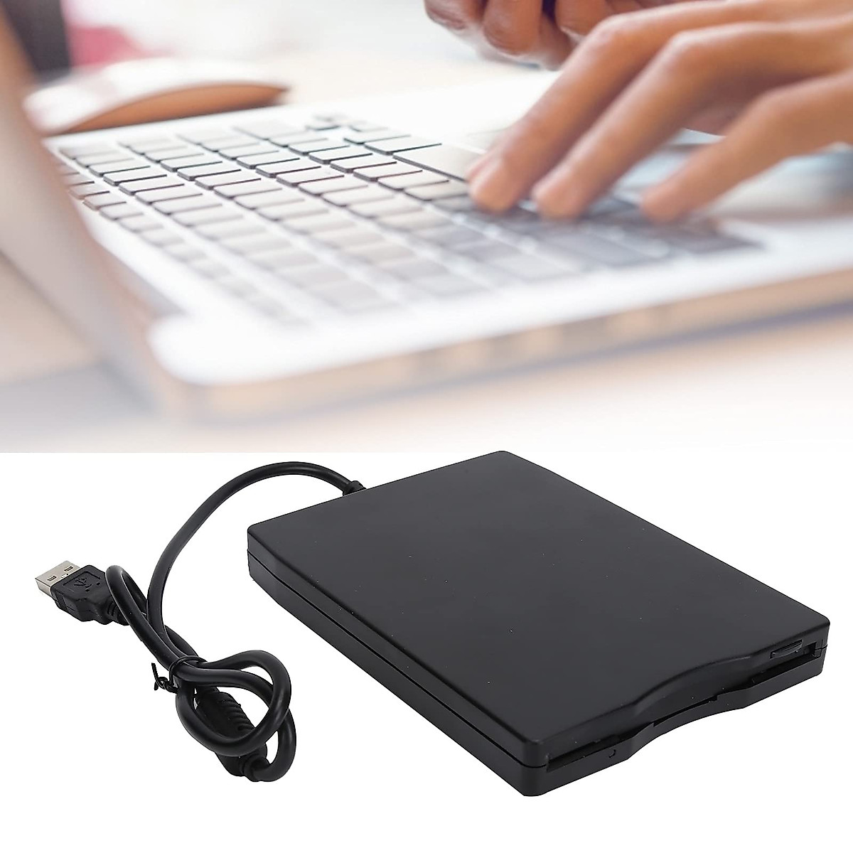 Hilitand USB 3.5 inch External Floppy Disk Drive,Portable Full Speed/12 Mbps,720KB/1.44MB FDD Universal Disk Drive for PC Laptops Desktop,for for OS X