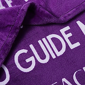 Godmother Gifts from Godchild, Godmother Blanket, Mothers Day Gifts for Godmother Gift for Birthday, Mothers Day, Christmas, Throw 60x50 Inches (Purple)