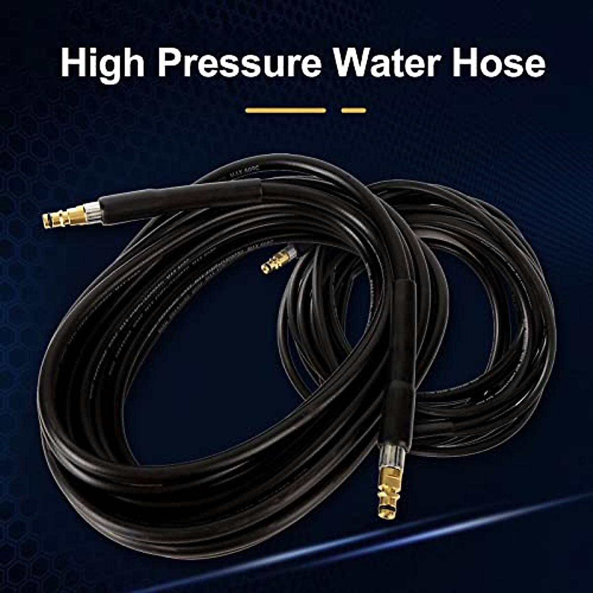 High Pressure Washing Hose, Good Elasticity Drain Hose 10 Meters Multifunctional No Leakage for Electric or Pneumatic er
