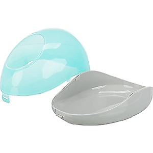 TRIXIE Sand Bath for Chinchillas and Degus, 27 x 18 x 16 cm, Blue