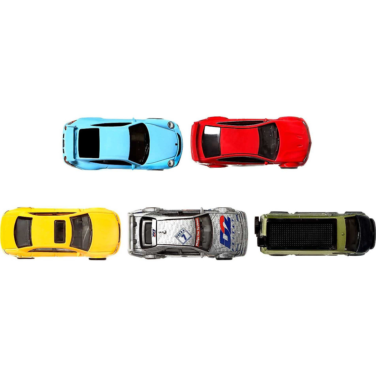 Hot Wheels Premium Car Culture Deutschland Design Container Set, 5-Pack of German 1:64 Scale Vehicles, New & Vintage, for Adult Collectors