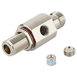 Whisary N Type Lightning Arrestor N Female to N Female Bulkhead DC-3GHz 90V Coaxial Lightning Arrester
