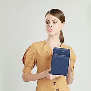 myfriday Small Crossbody Cell Phone Purse for Women, Mini Messenger Shoulder Handbag Wallet with Credit Card Slots