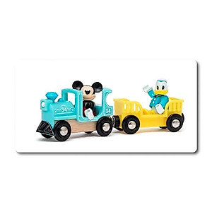 BRIO 32277 Mickey Mouse Train Set - Wooden Railway Adventure | FSC-Certified Wood | Magnetic Couplings | Skill Development Toy | Ideal Gift for Kids