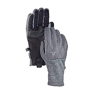 Head Women's Hybrid Glove, Cold Weather Running Gloves (Small, Grey)