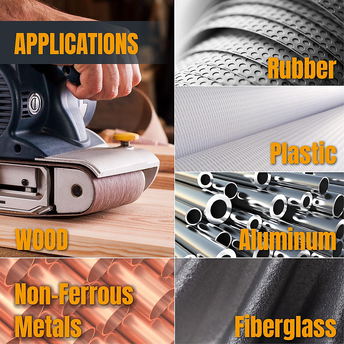 POWERTEC 110080 4 x 24 Inch Sanding Belts, 10PK, 100 Grit Aluminum Oxide Belt Sander Sanding Belt, Sandpaper For Oscillating Belt and Spindle Sander