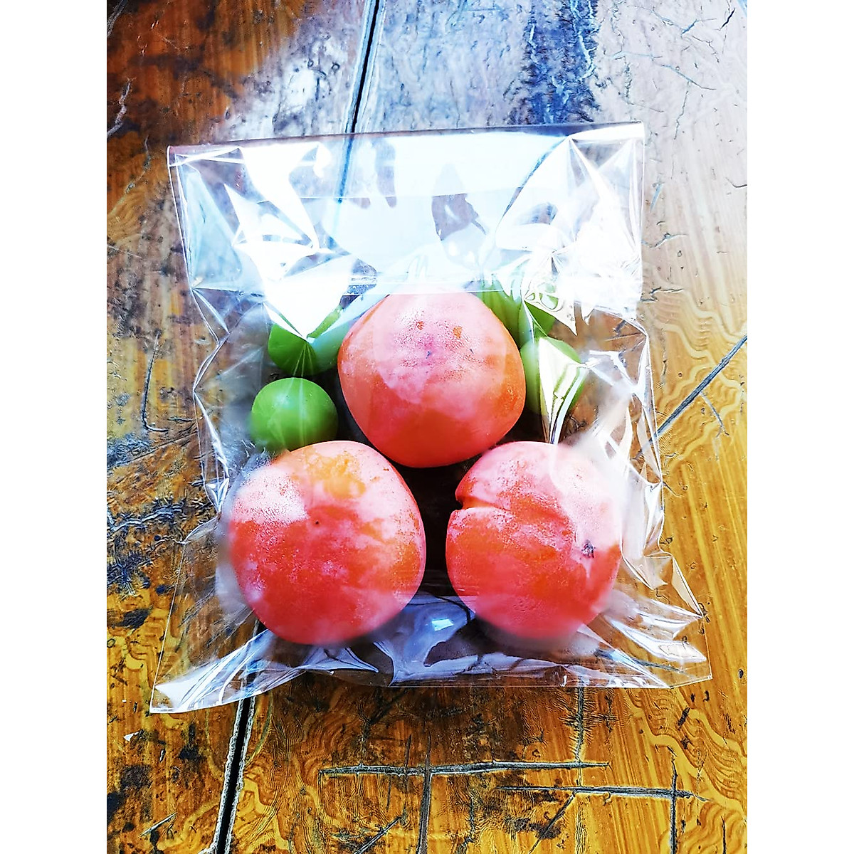 JOSDIOX Cellophane Bage 5 x 7 Inch Clear Poly Bags Adhesive 1.4 mils Thick OPP Plastic Bags Self Sealing Treat Bags (5 X7 100)