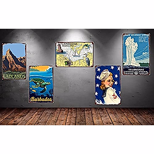 Funny tin Sign Tarot Knowledge Cheat Sheet for Home, Bars, Restaurants, cafes, Caves, Retro war Posters Wall Decor 12X8 inch