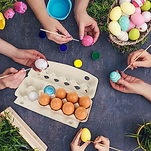 22 Pcs 12 Count Egg Cartons Cheap Bulk Empty Cardboard Egg Cartons Paper Egg Cartons for Chicken Egg, Fresh Egg and Sale, with Sticker