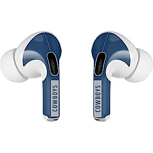 Skinit Decal Audio Skin Compatible with Apple AirPods Pro (2rd Gen, 2022) - Officially Licensed NFL Dallas Cowboys Blue Performance Series Design