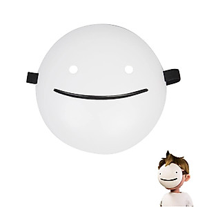 RRANYF Dream Mask, Halloween White Mask, The Dream - Mask Music Song Video same,Singers Mask, Party, Dance, Cosplay Props…