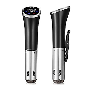 Wancle Sous Vide Cooker Machine 1100W IPX7 Immersion Circulator, with Reservation Function, Easy to store