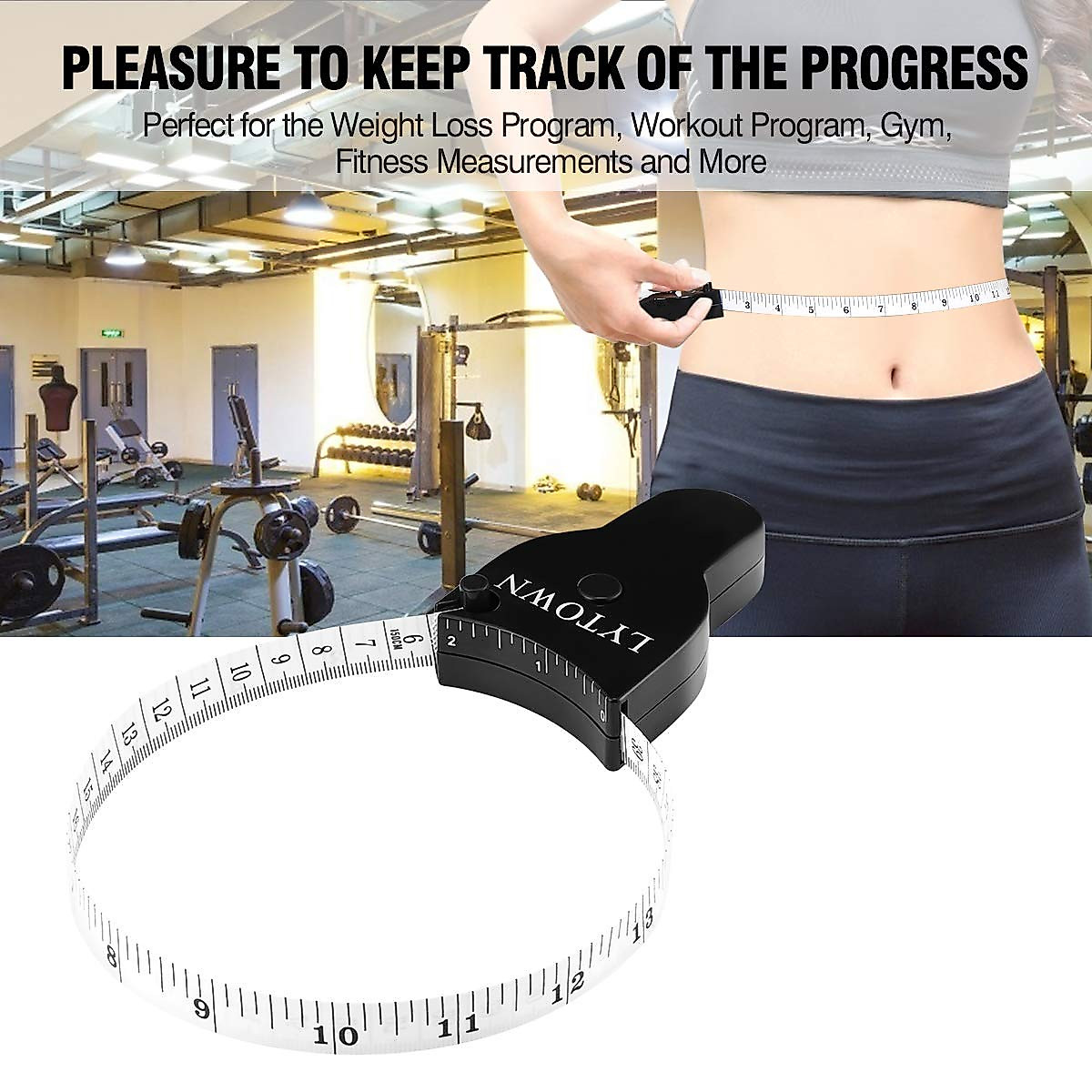 2PCS Tape Measure Body Measuring Tape 60inch (150cm), Retractable Measuring Tape for Body Measurement & Weight Loss, Accurate Body Tape Measure for Fitness, Tailor, Sewing, Handcrafts, Clothes